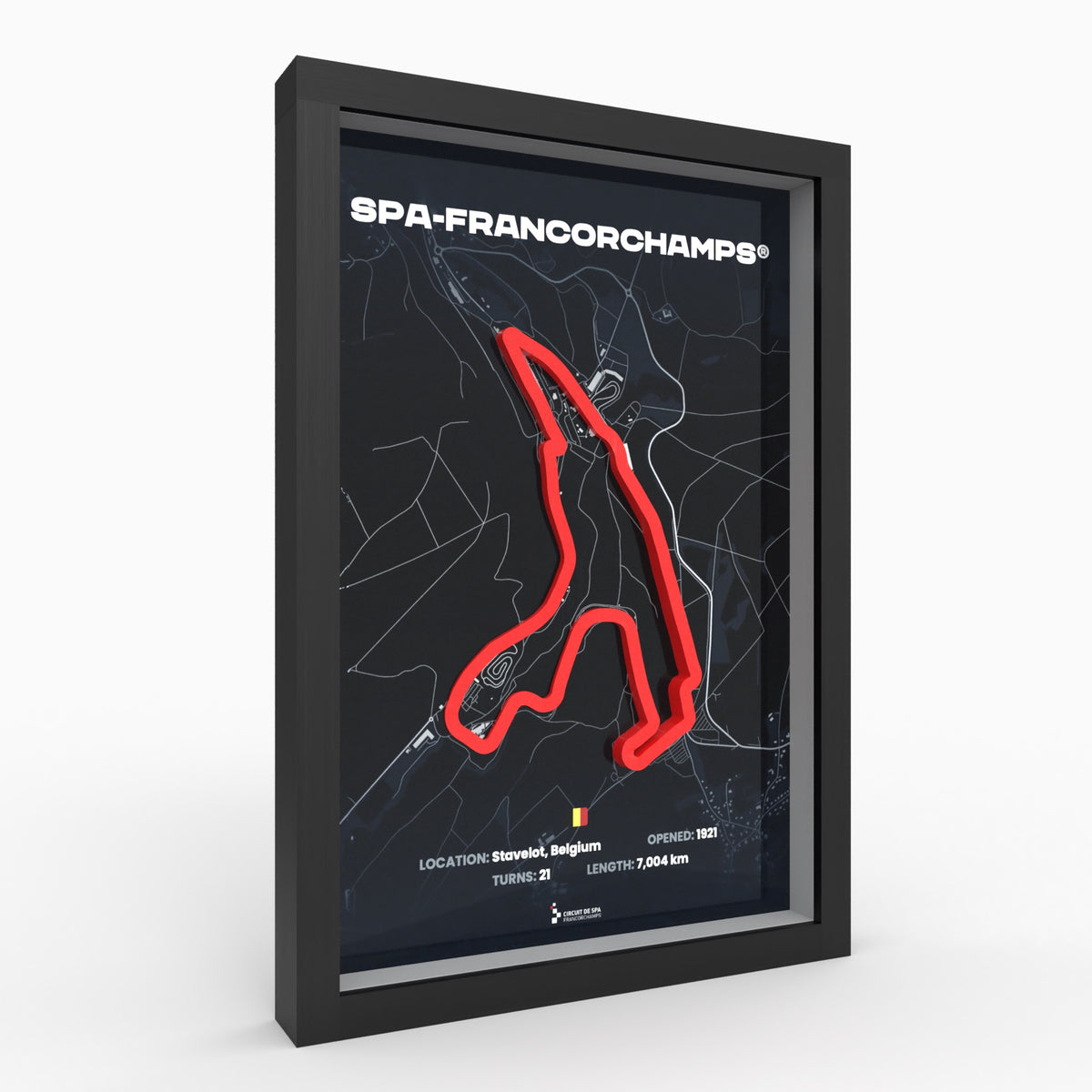 AP10 Studios I 3D racetrack poster I The gift for motorsport fans