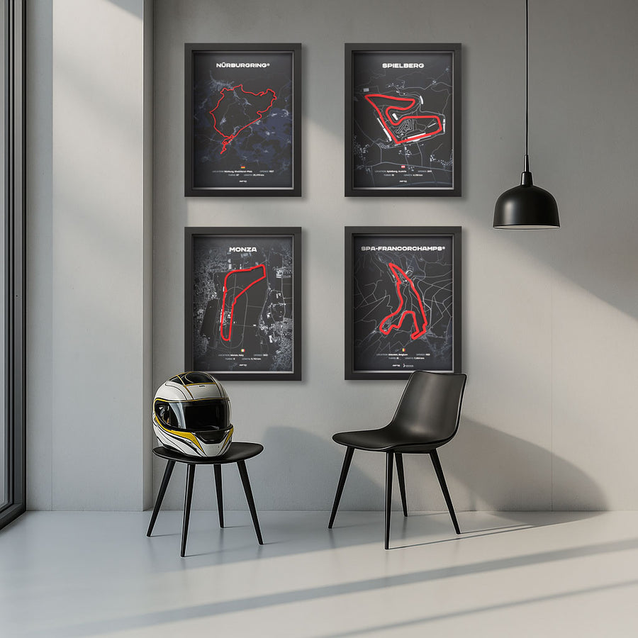 AP10 Studios I 3D racetrack poster I The gift for motorsport fans
